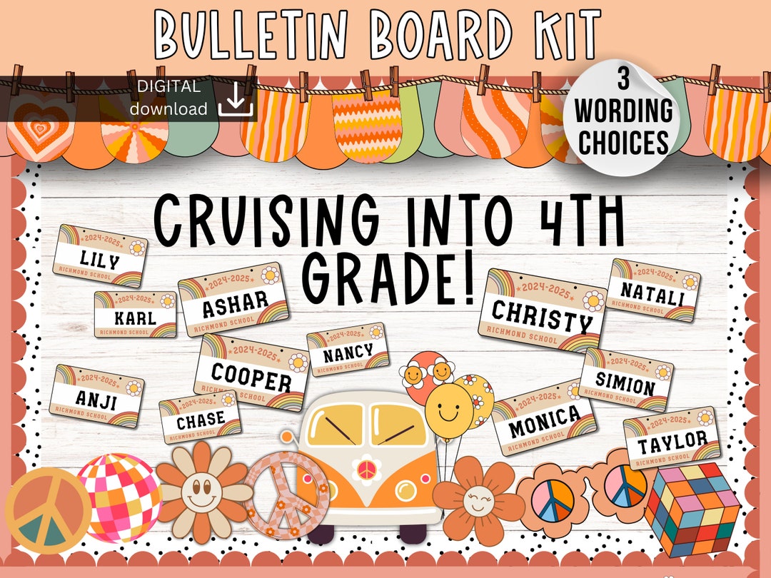 Back to School Bulletin Board Welcome Back Bulletin Board Groovy ...