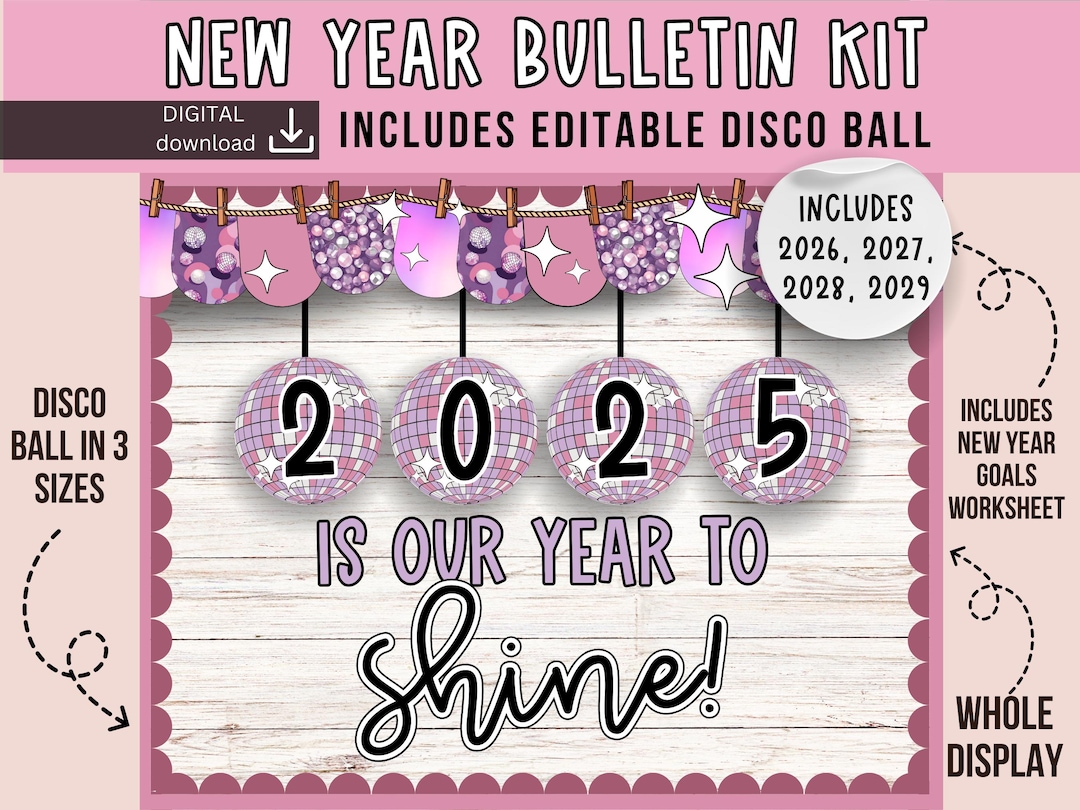 New Year Bulletin Board | January Bulletin Board | T Swiftie Bulletin ...