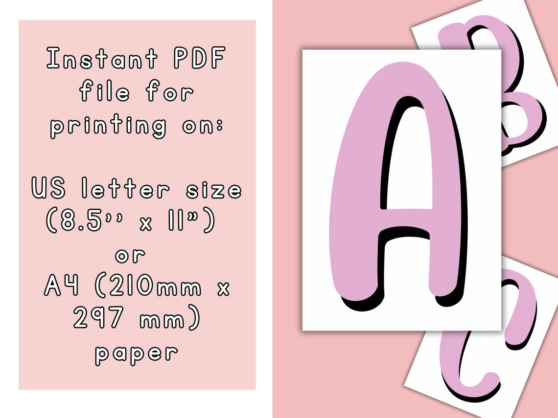 Alphabet Bulletin Board Kit Pastel Bulletin Lettering Decor - Etsy