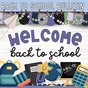 Welcome Back Bulletin Board | August Bulletin Board | New Year Bulletin ...