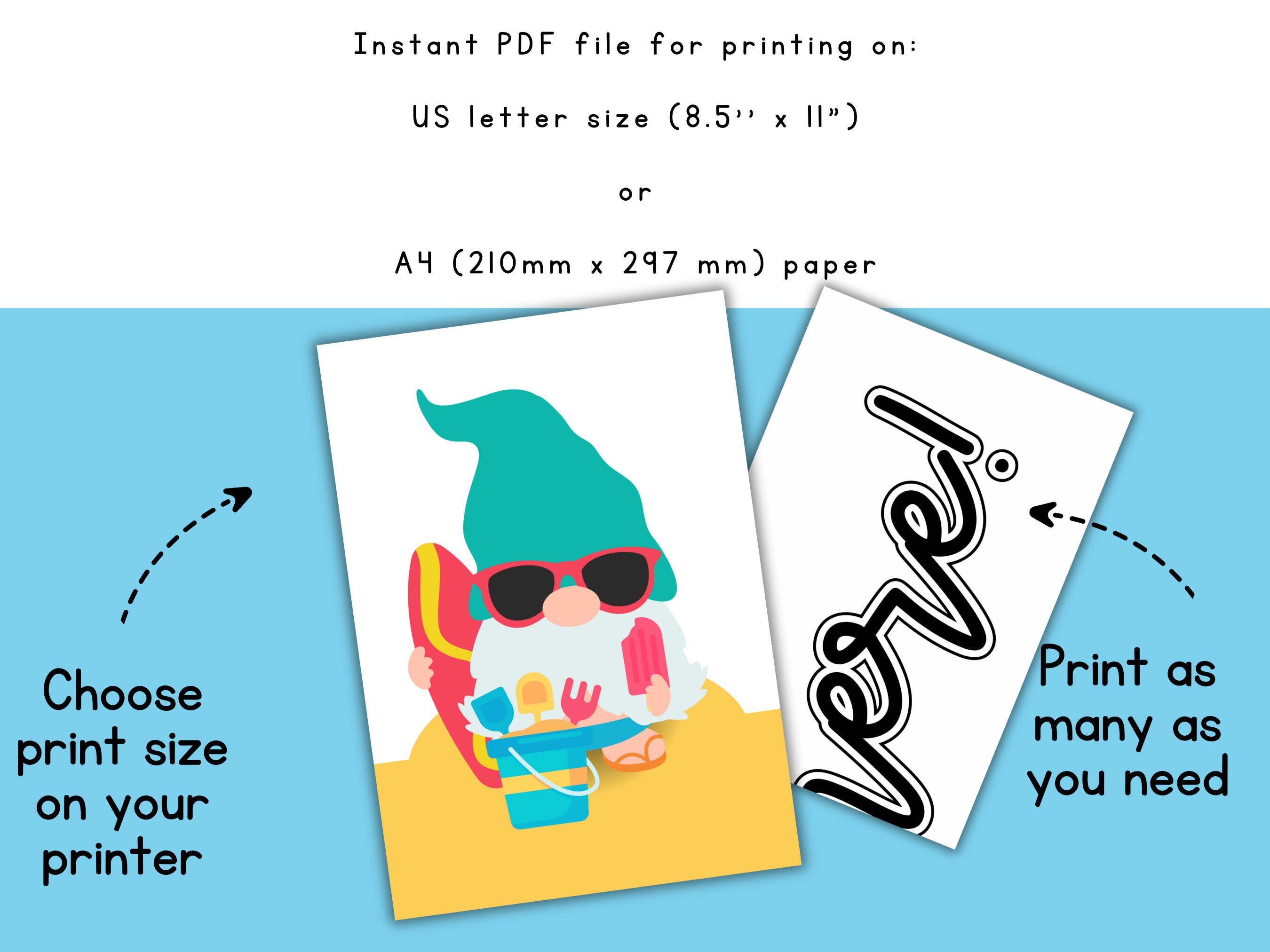 Summer Gnome Bulletin Board | Beach Bulletin Board | Seaside Bulletin ...