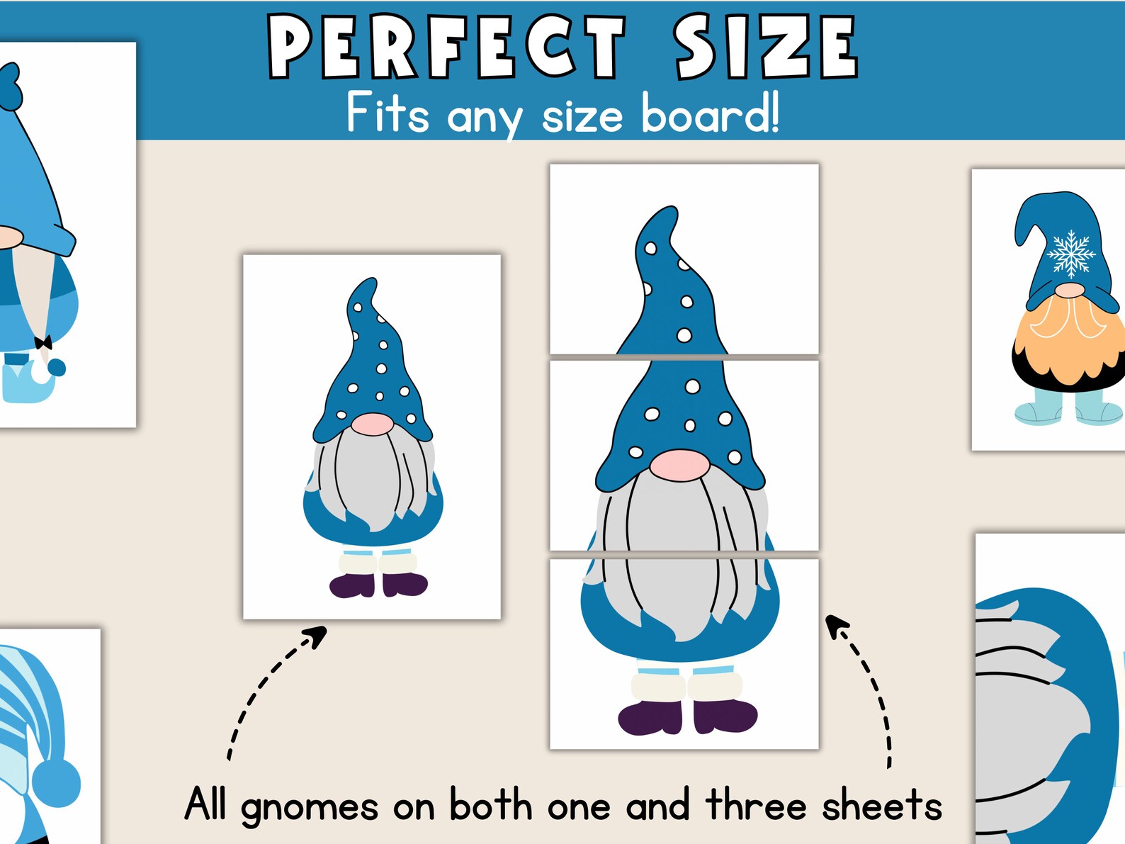 New Year Bulletin Board | January Classroom Decor | Gnome Bulletin ...