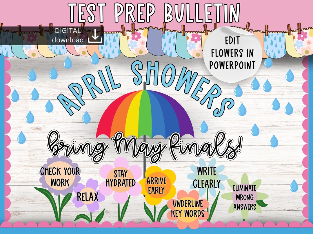 Test Prep Bulletin Board | Finals Bulletin | Exam Success| Exam Decor ...