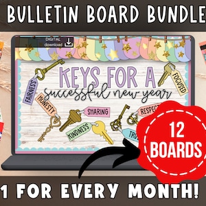 New Year Bulletin Board Bundle | Bulletin Board Bundle | 2024 Bulletin ...