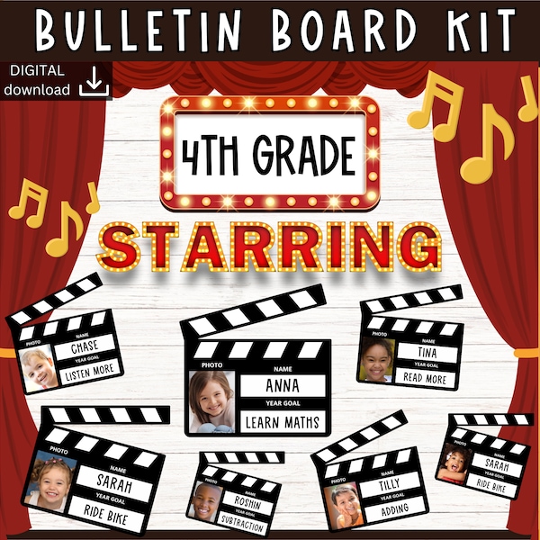 Hollywood Themed Bulletin Board - Etsy