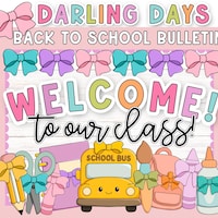 Coquette Bows and Pencils Toolbox Labels L Editable - Etsy