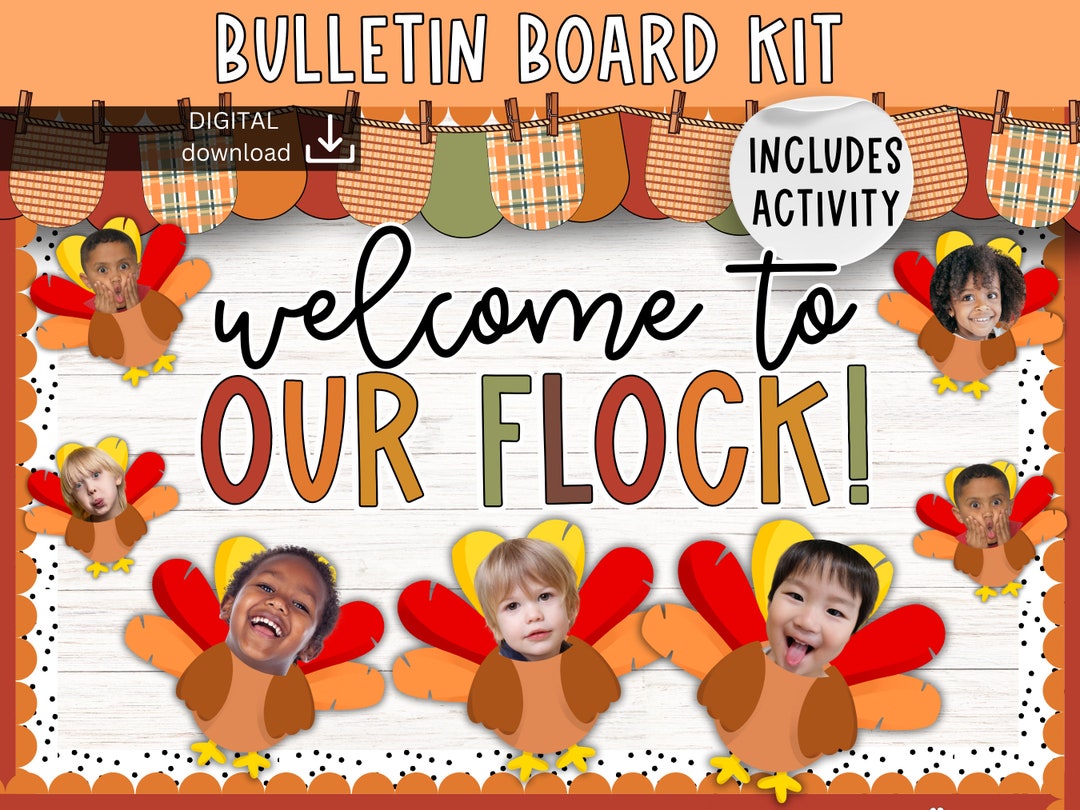 Thanksgiving Bulletin Board Kit | Classroom Decor for Thanksgiving ...