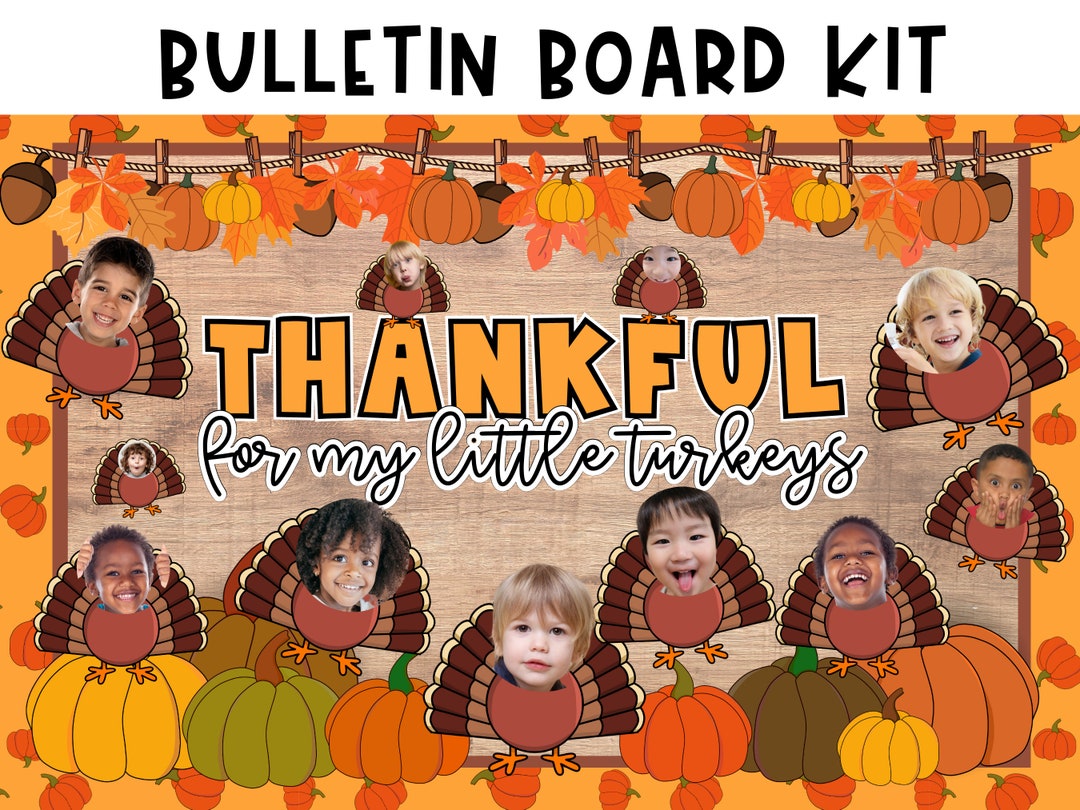 Thanksgiving Bulletin Board Kit | Classroom Decor for Thanksgiving ...
