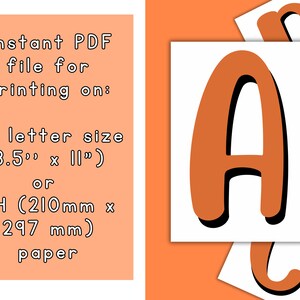 Alphabet Bulletin Board | Fall Lettering Decor | Digital Download ...