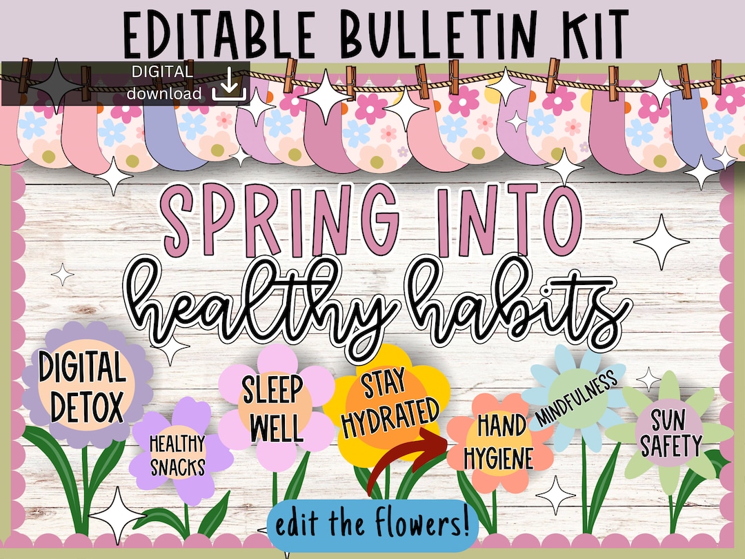 Spring Bulletin Board | Health Bulletin Board | Nurse Bulletin Board ...