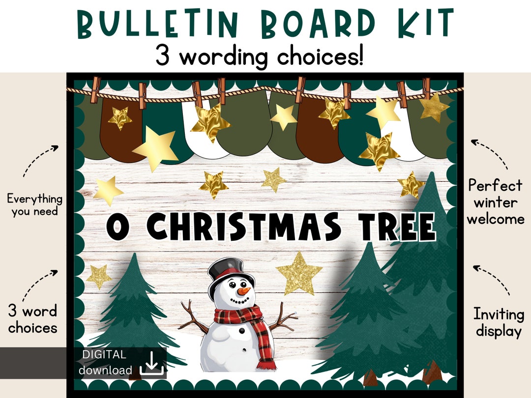 Traditional Christmas Classroom Decor Printable | Classic Christmas ...