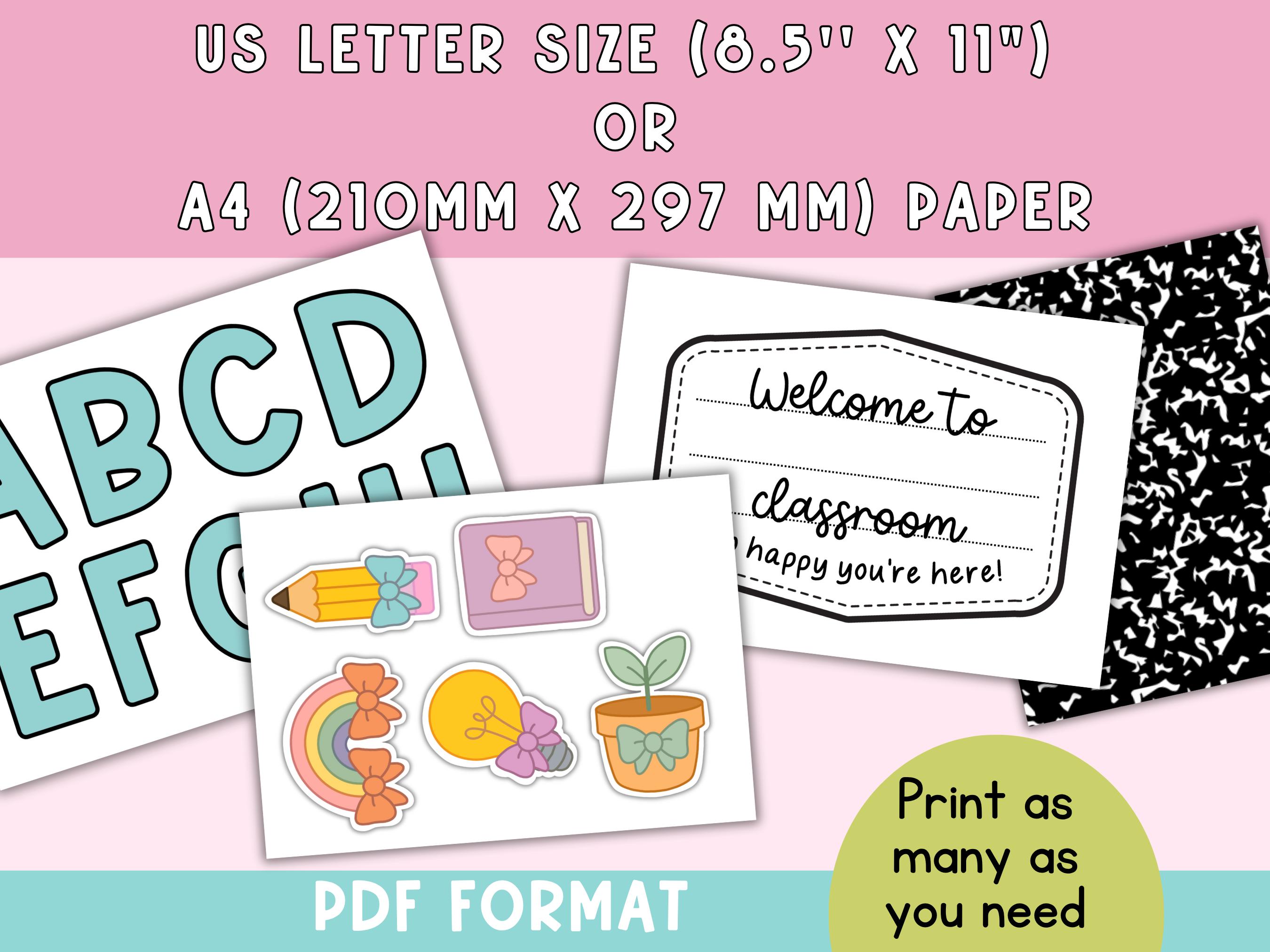 Back to School Bulletin Board for Teachers | Composition Book Bulletin ...