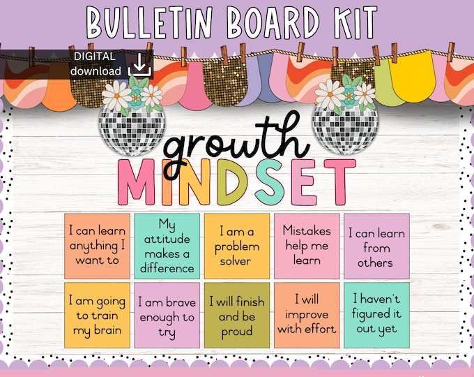 Motivational Posters and Quotes, Growth Mindset Bulletin Board ...