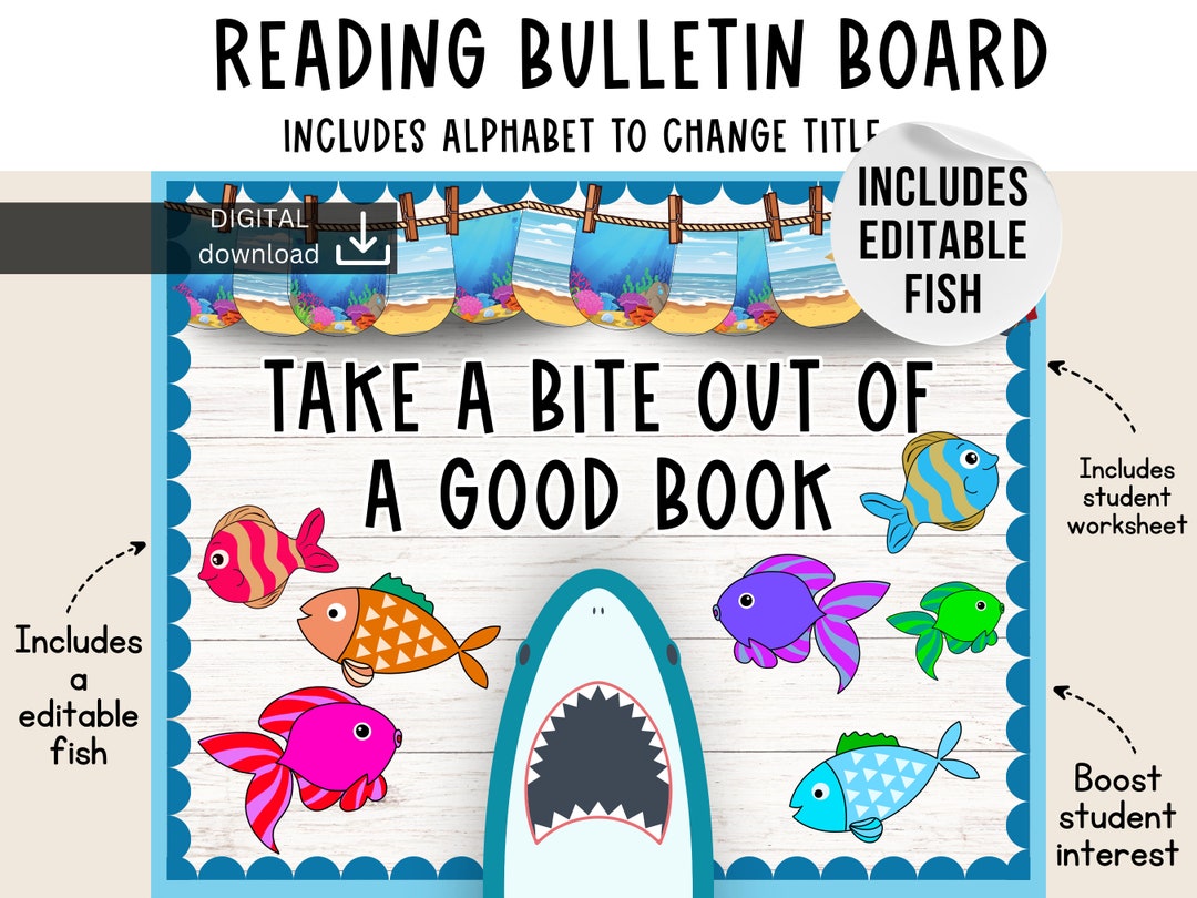 Summer Library Bulletin Board | Reading Bulletin Board | Seaside ...