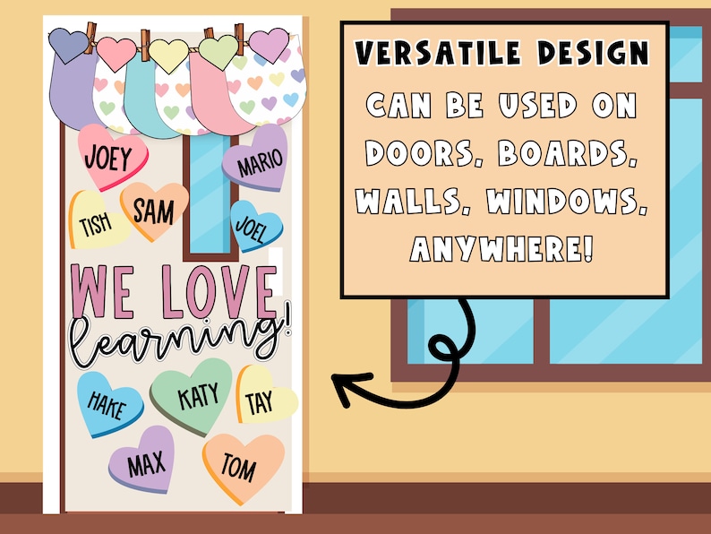 Cute Bulletin Board Valentine Bulletin Board Positive - Etsy