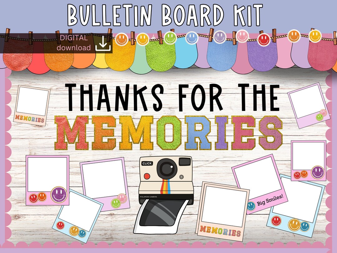 End of Year Bulletin Board | Memories Bulletin Board | Photos Bulletin ...