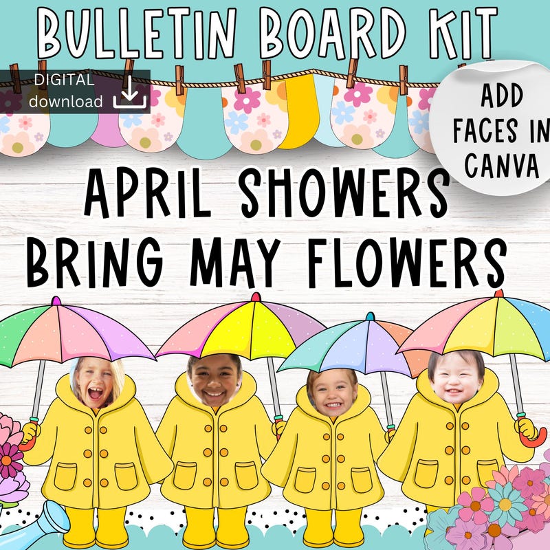 April Showers Door - Etsy