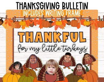 Thanksgiving Bulletin Board Kit | Classroom Decor for Thanksgiving ...