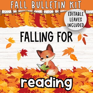 Fall Reading Bulletin Board | Library Bulletin Board | Autumn Book Nook ...