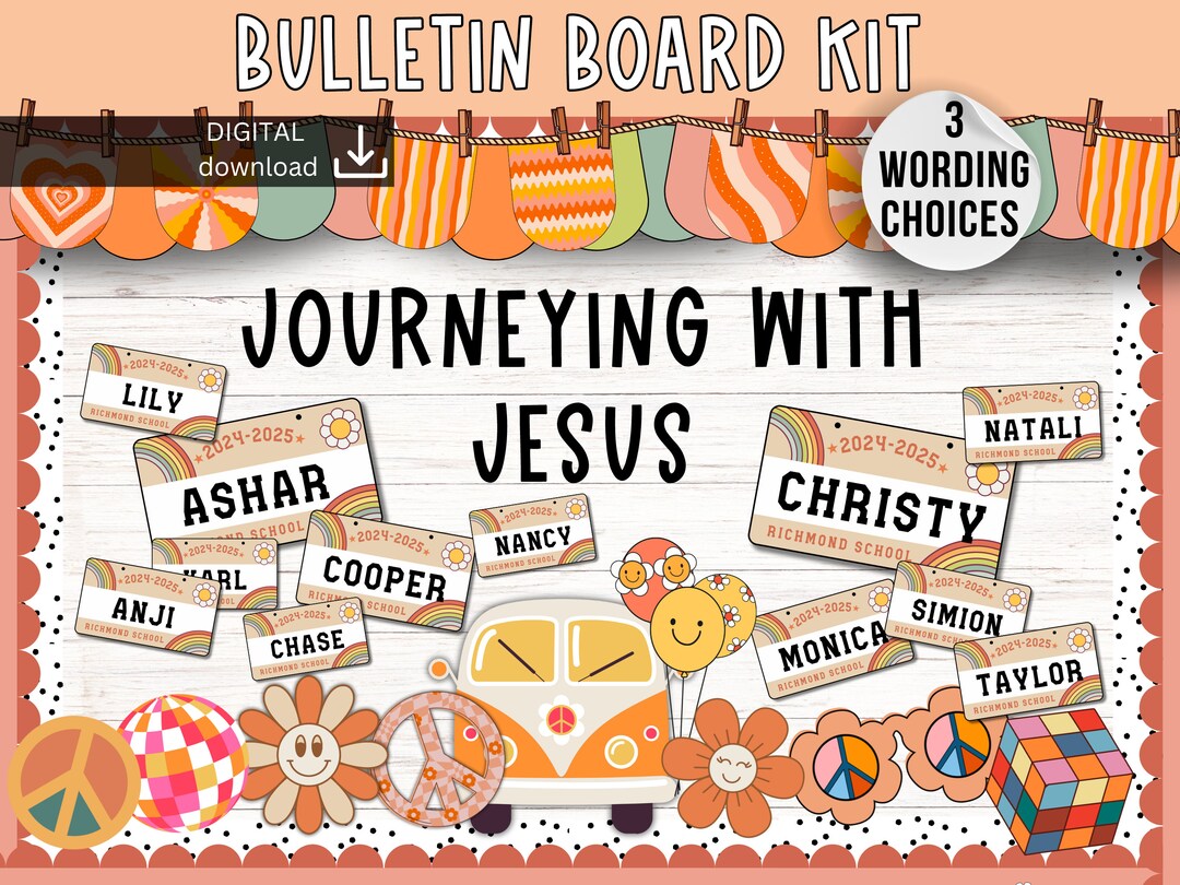 Back to School Bulletin Board | Christian Bulletin Board | Jesus ...
