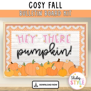 Fall Bulletin Board Kit | Pumpkin Patch Bulletin Board | Sunflower ...