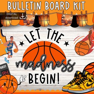 March Madness Bulletin Board Basketball Bulletin Board March Bulletin ...