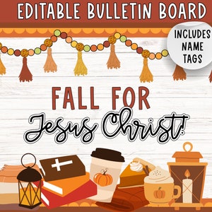 Pumpkin Spice and Jesus Christ Bulletin Board | Christian Bulletin ...
