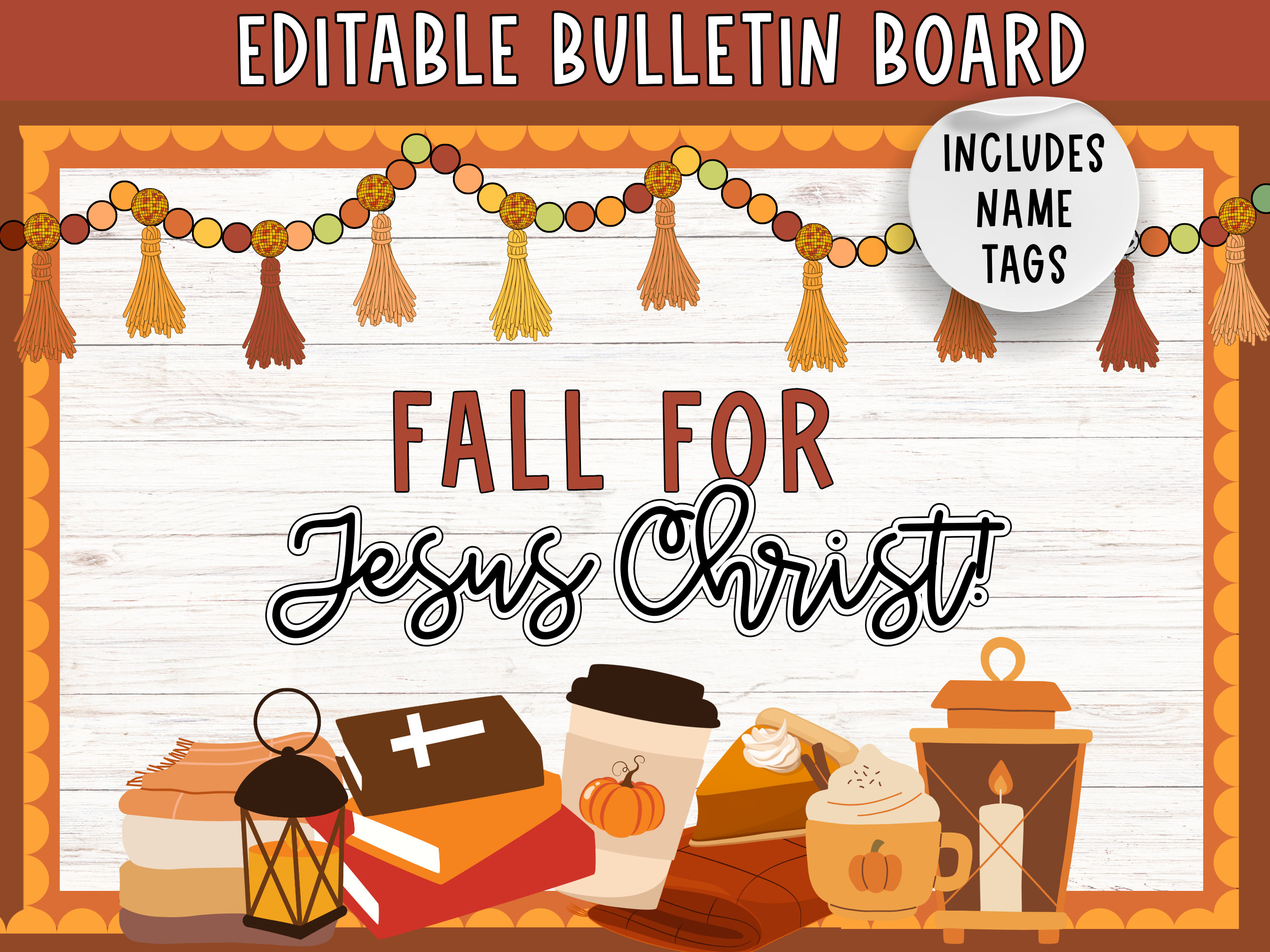 Pumpkin Spice and Jesus Christ Bulletin Board | Christian Bulletin ...