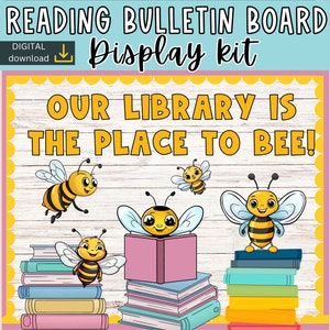 Reading Bulletin Board | Reading Corner Display | Spring Bulletin Board ...