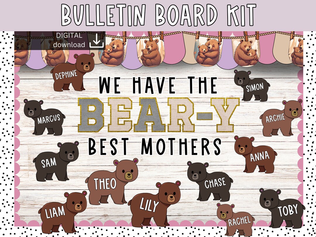 Mothers Day Bulletin Board | Mummy Bulletin Board | Mama Bear Bulletin ...