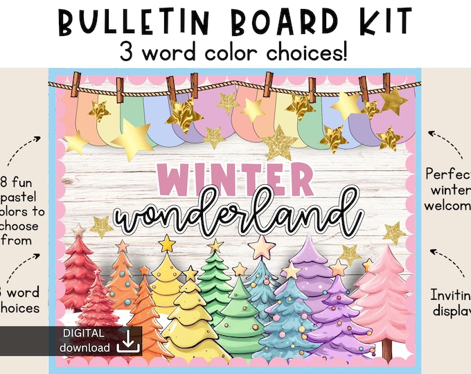 Christmas Bulletin Board Classroom Decor Printable - Etsy Canada