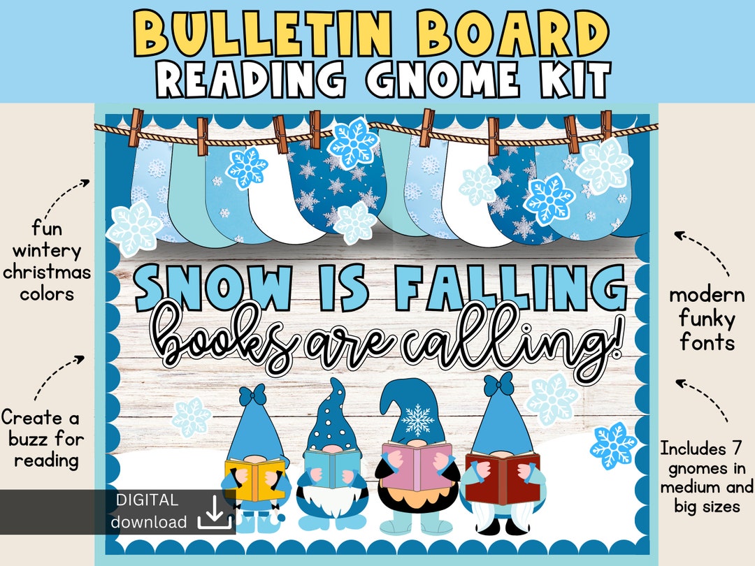 Reading Bulletin Board | Reading Corner Display | Gnome Bulletin Board ...