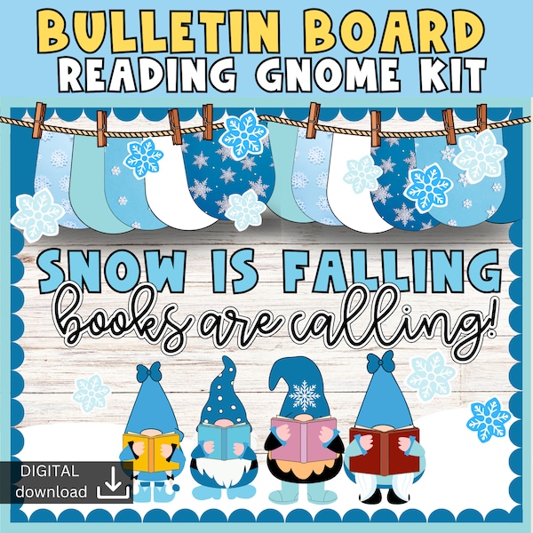 Winter Bulletin Board Kit - Etsy
