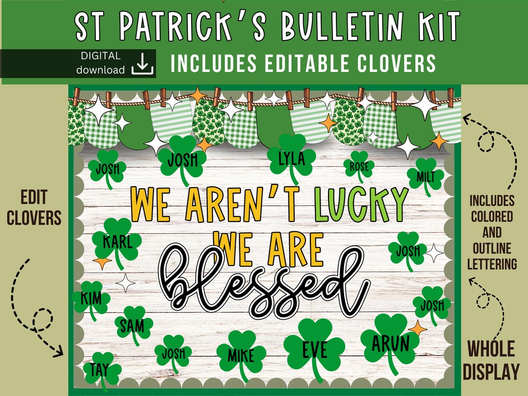Christian Bulletin Board | St Patrick’s Day Bulletin Board | Blessed ...