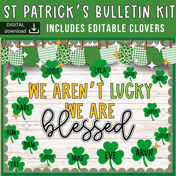 Religious St. Patrick's Day Bulletin Board Ideas - Etsy