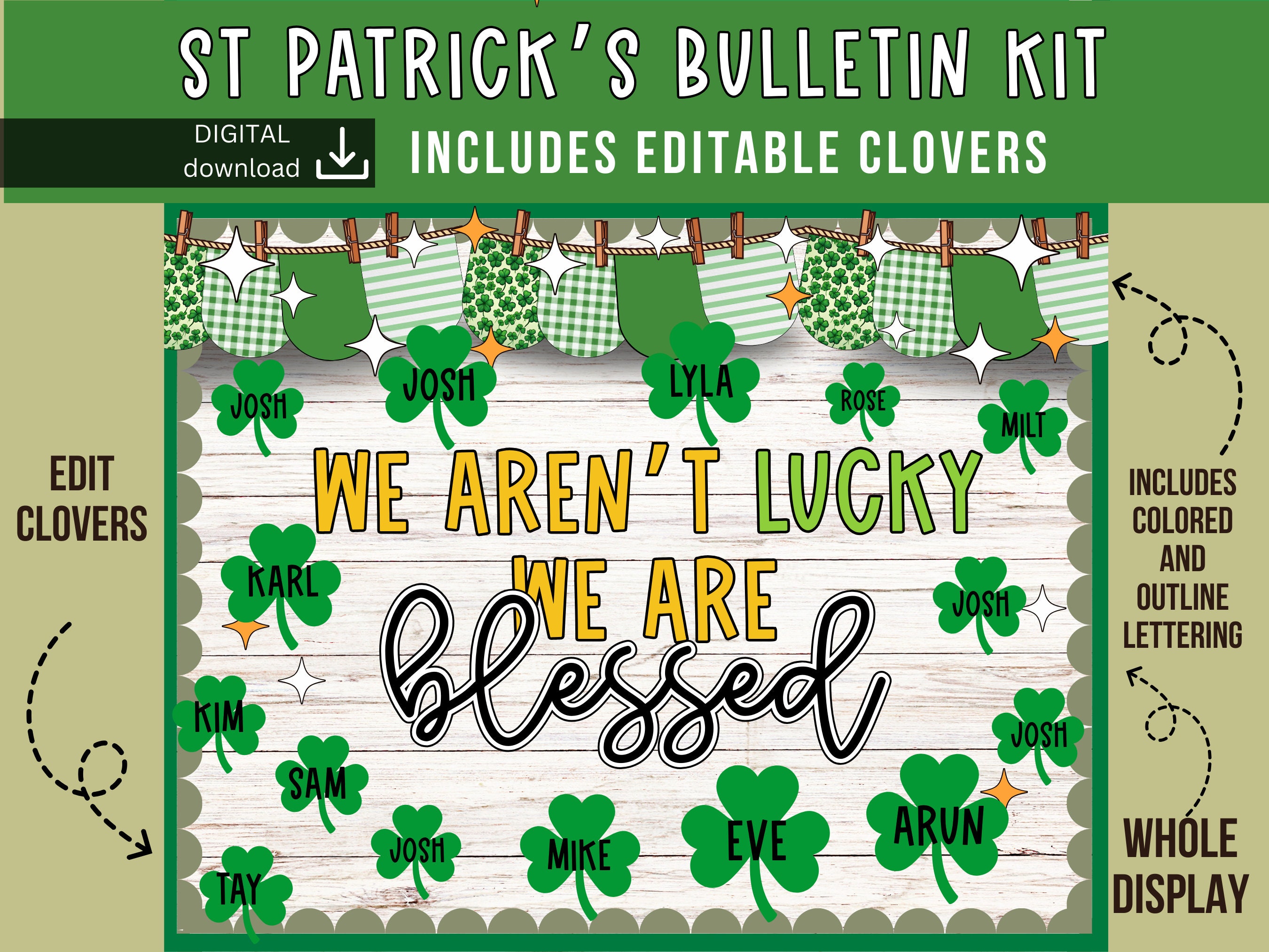 Christian Bulletin Board | St Patrick’s Day Bulletin Board | Blessed ...