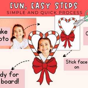 Christmas Bulletin Board Kit | Candy Cane Bulletin Board | Cute Pastel ...