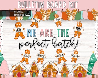 Gingerbread Bulletin Board | Christmas Classroom Decor | Festive ...