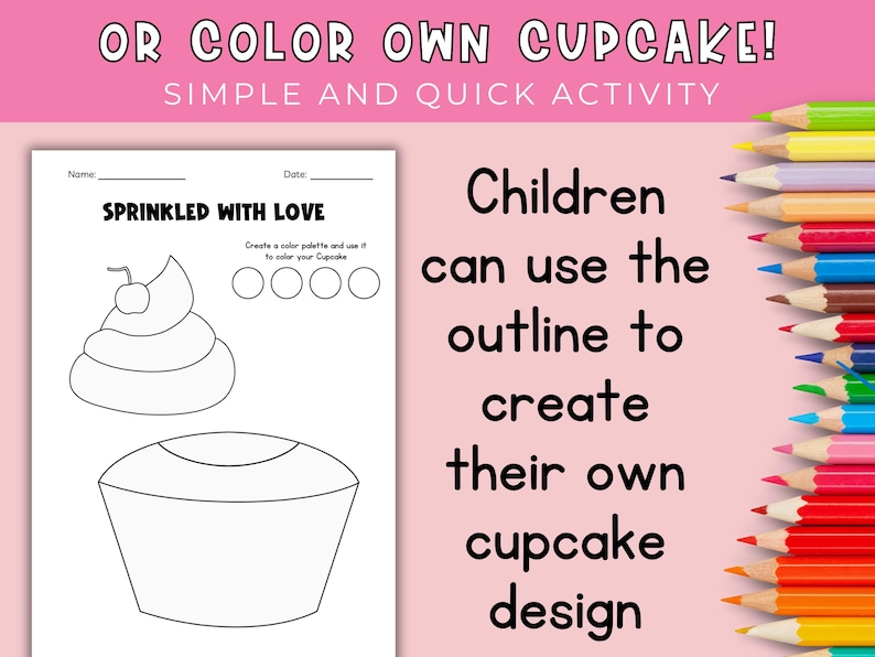 Valentine Bulletin Board | Cupcakes Bulletin Kit | Cute Display Decor ...