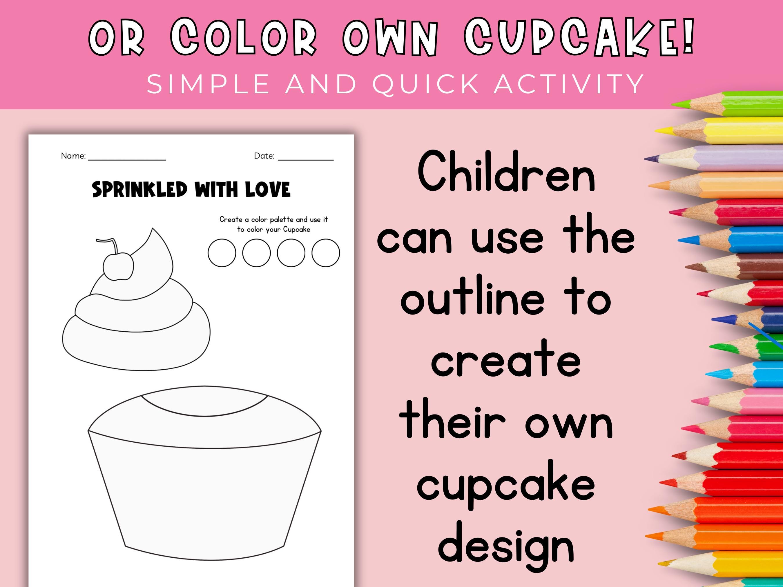 Valentine Bulletin Board | Cupcakes Bulletin Kit | Cute Display Decor ...