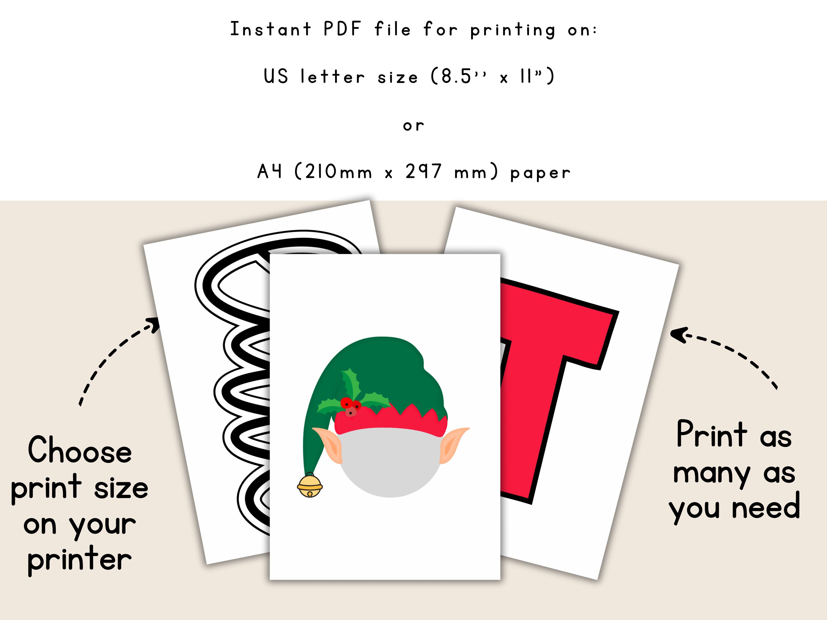 Elf Bulletin Board | Christmas Classroom Decor Printable | Little ...