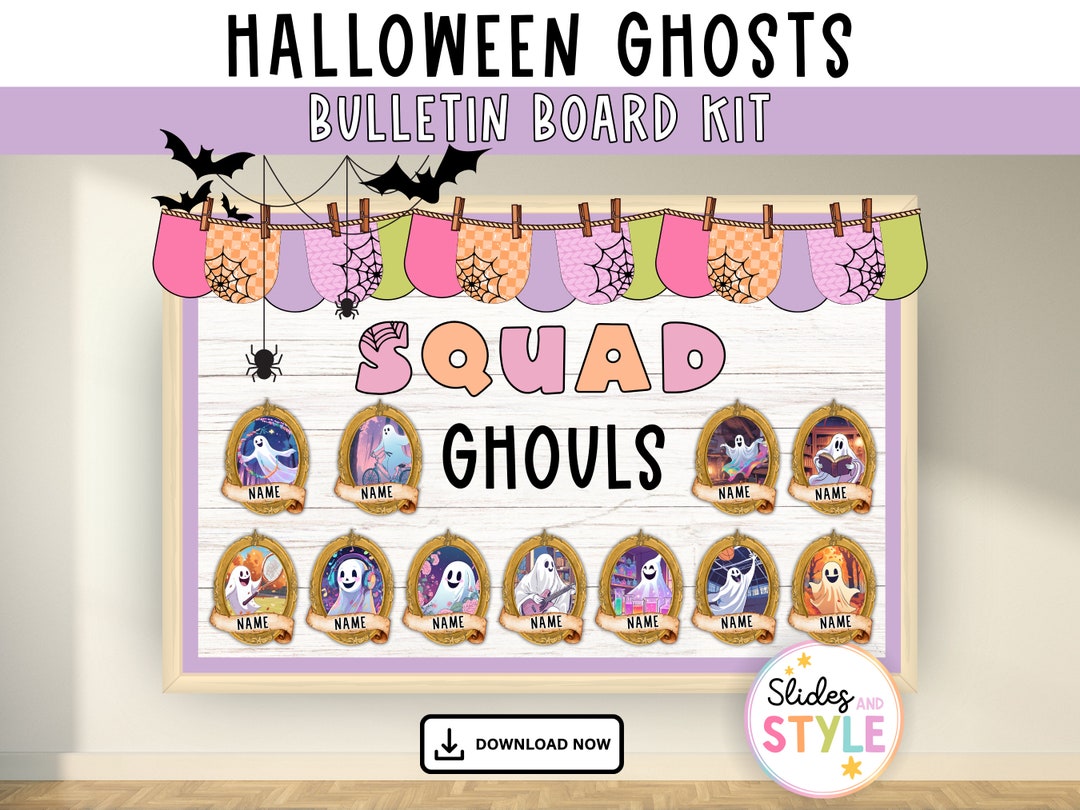 Halloween Bulletin Board | Cute Spooky Classroom Decor | Ghosts ...