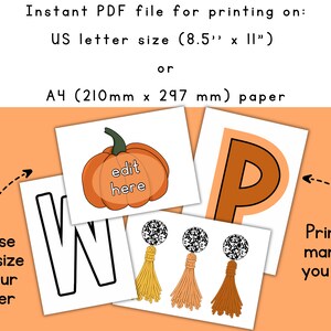 Fall Health Bulletin Board Kit: Editable Pumpkin Theme (digital ...