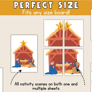 Nativity Bulletin Board | Christian Classroom Decor | Bible Verse ...