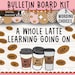 Back to School Bulletin Board | Coffee Latte Bulletin Board | August ...