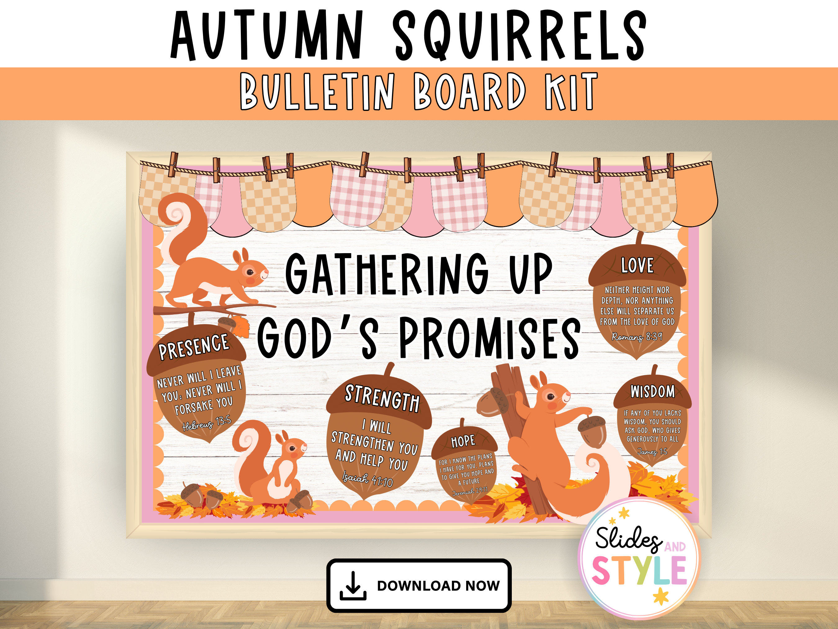Religious Fall Bulletin Board | Autumn Christian Bulletin Board ...