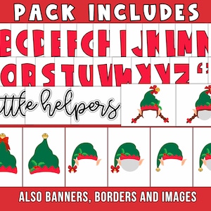 Elf Bulletin Board | Christmas Classroom Decor Printable | Little ...