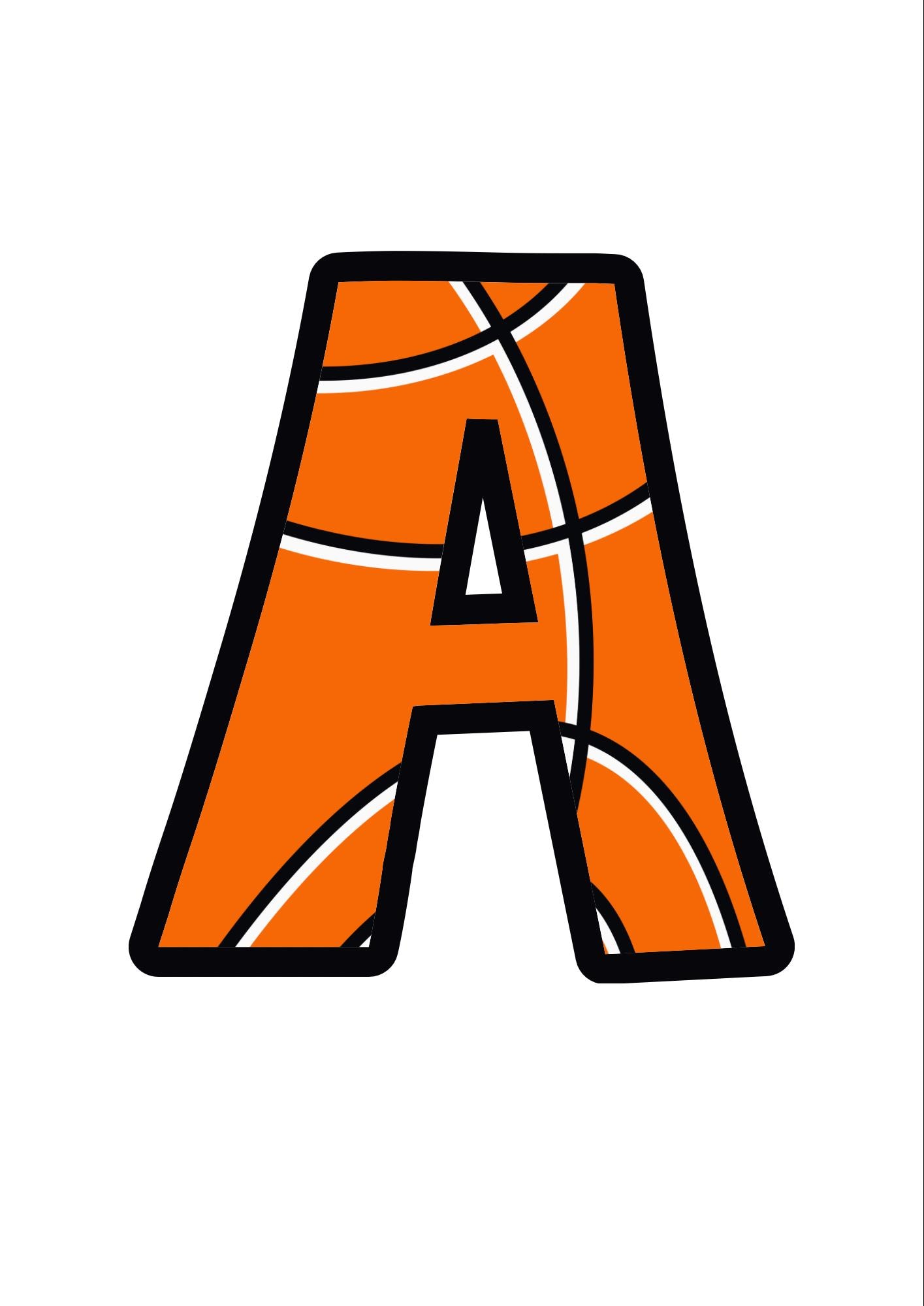 Alphabet Bulletin Board | March Madness Lettering | Basketball ...