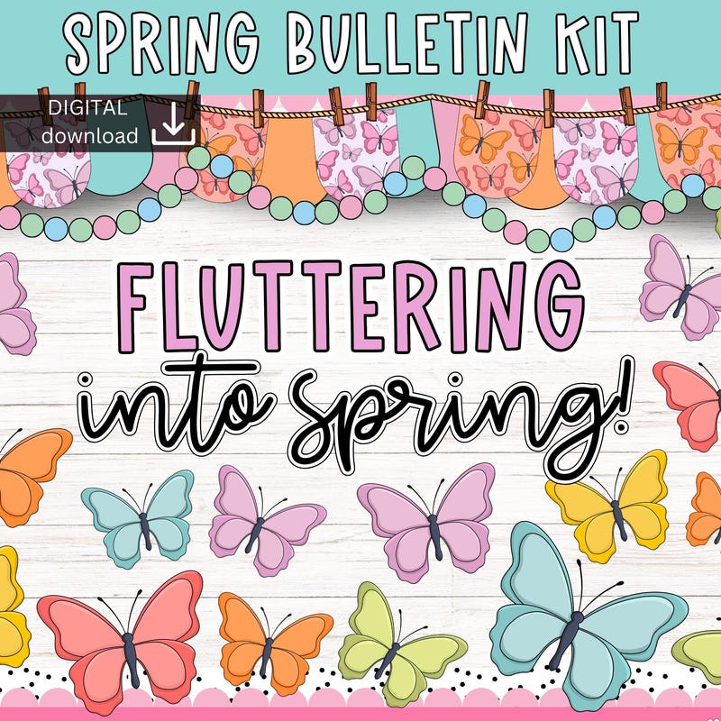 Butterfly Preschool Bulletin Board - Etsy