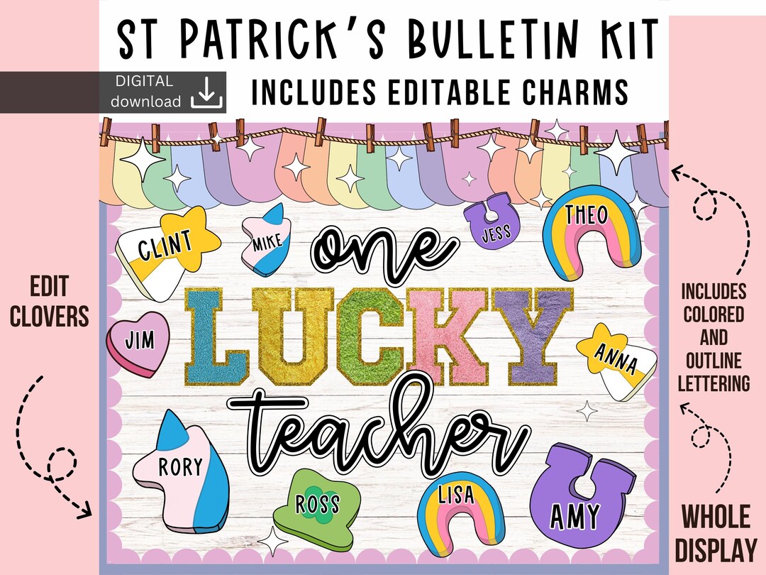 St Patrick’s Day Bulletin Board | Lucky Charms Bulletin Board | Easy ...